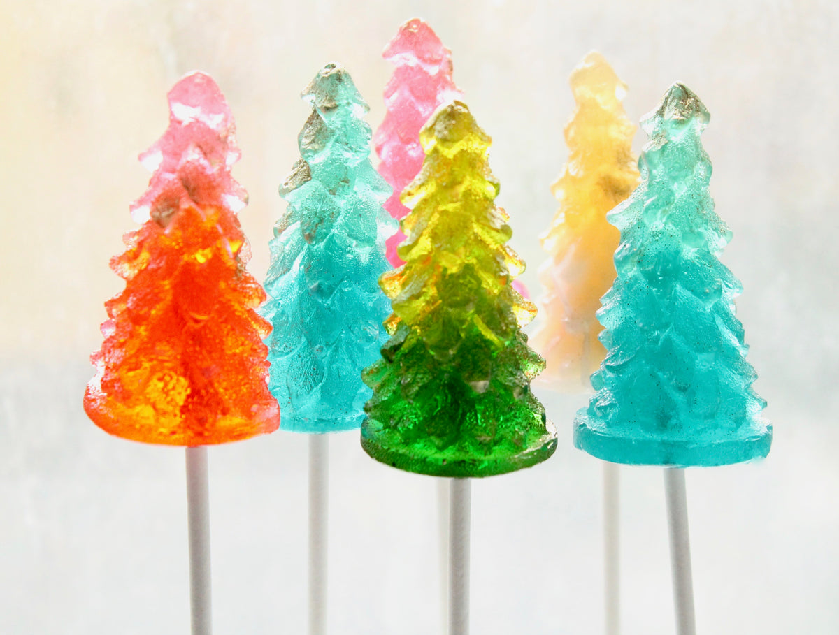 Large Colorful Christmas Trees Lollipops 2 + – sweetniks
